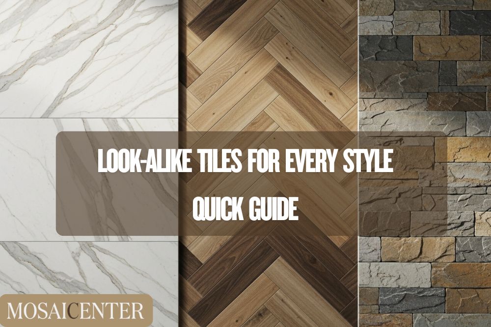 Ultimate Guide to Look-Alike Tiles (Marble, Wood & Stone)