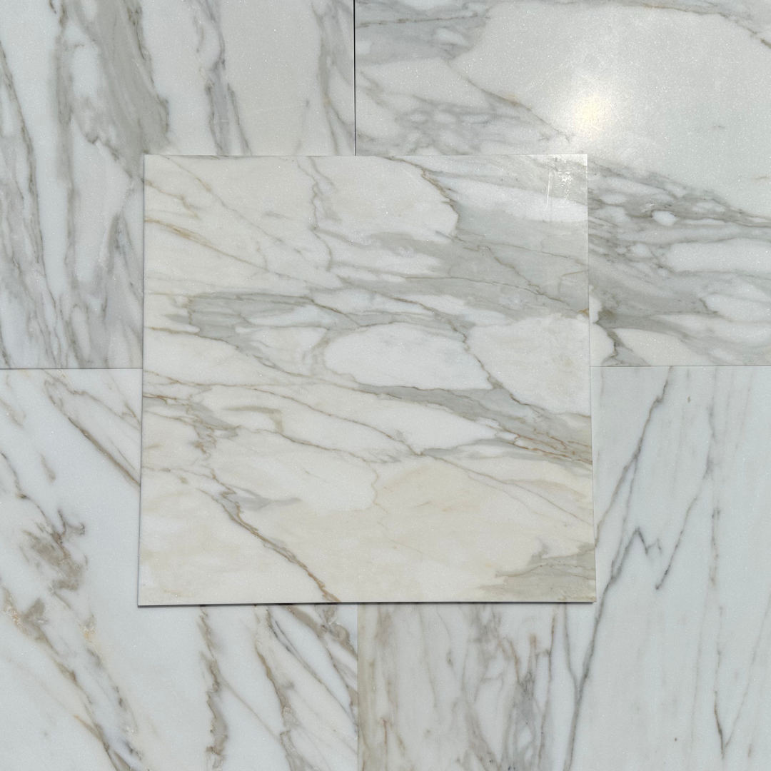 Calacatta Gold Marble 12"x12" Tile MosaiCenter