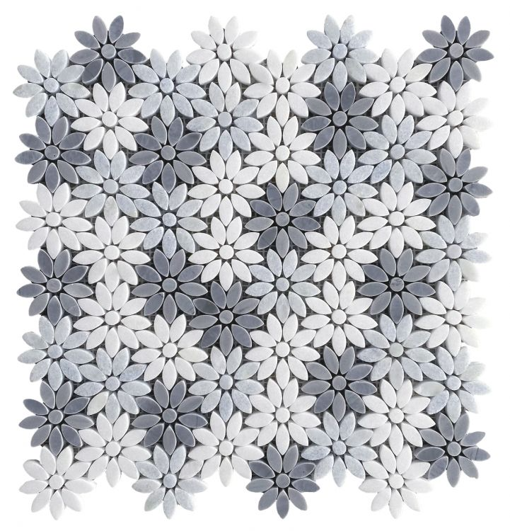 Buy Daisy Crystal Ocean 12.5 x 13 Mosaic | Unique Marble Store Online